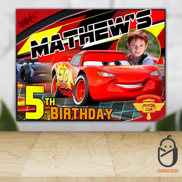 Cars Birthday Backdrop - Laumarybaby
