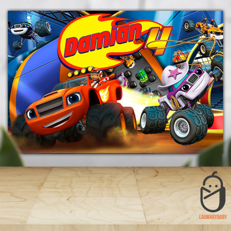 BLAZE BIRTHDAY BACKDROP - Laumarybaby