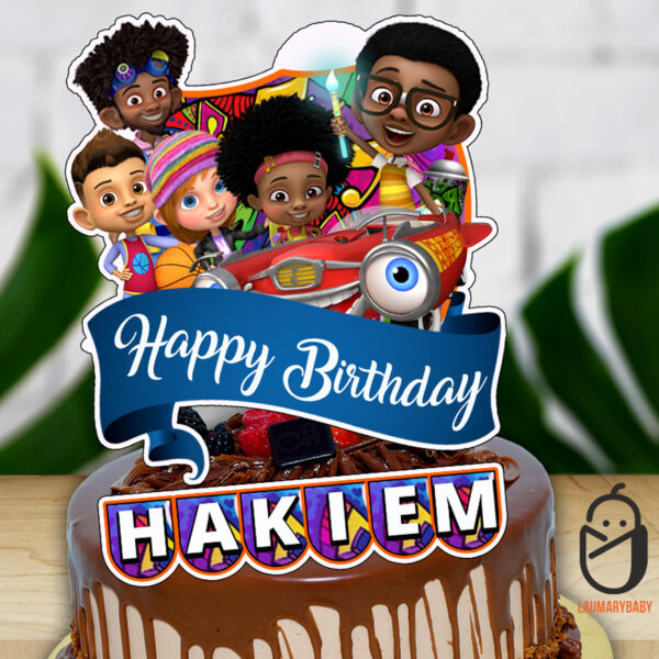 Motown Magic Boy Birthday Cake Topper - Laumarybaby