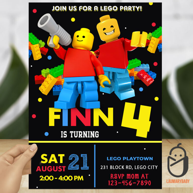 Lego Birthday Invitation - Laumarybaby