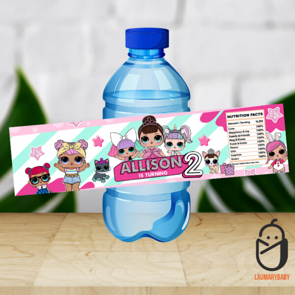 LOL Surprise Birthday Bottle Labels - Laumarybaby