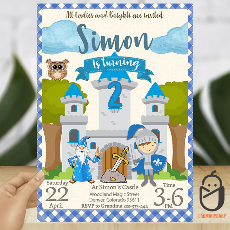 King Arthur Birthday Invitation