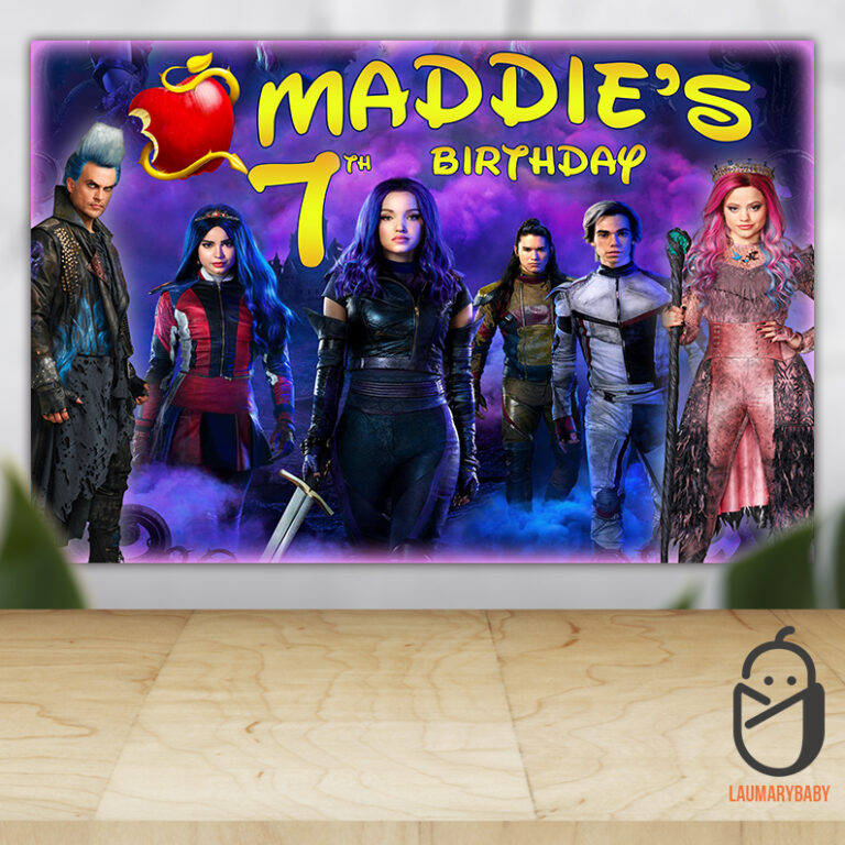 DESCENDANTS BIRTHDAY BACKDROP