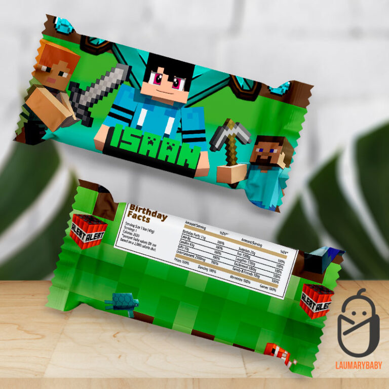 MINECRAFT RICE KRISPIE TREATS WRAPPER - Laumarybaby